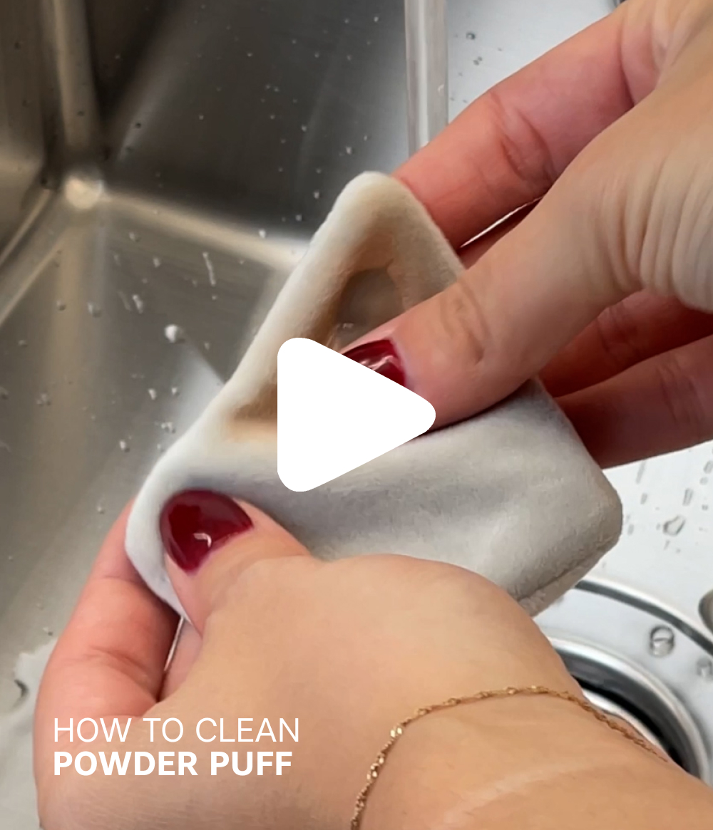 How to wash a powder puff store